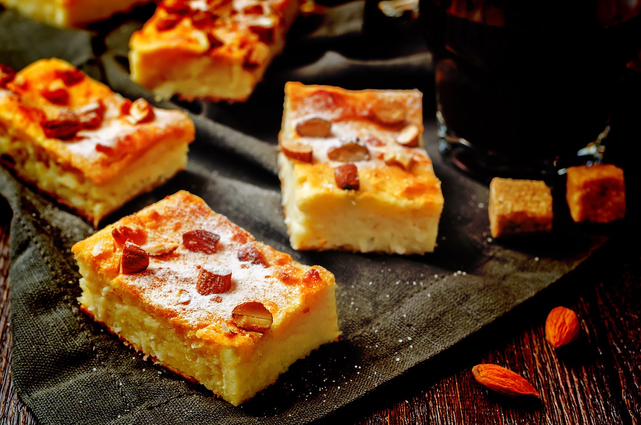 Receita de Bolo de ricota com amêndoas