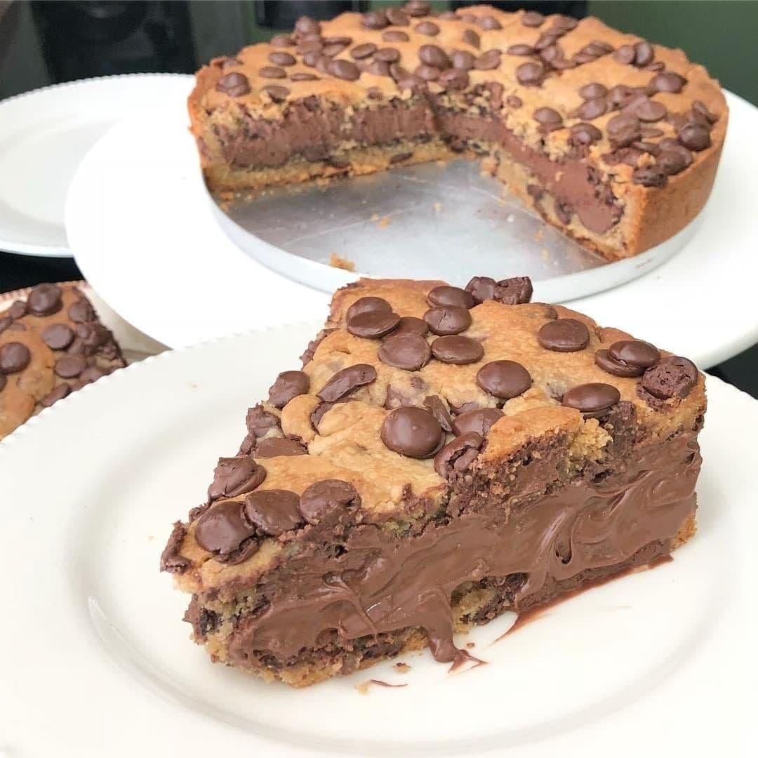 Torta de cookie com Nutella: a receita sensação que deixa qualquer um ...
