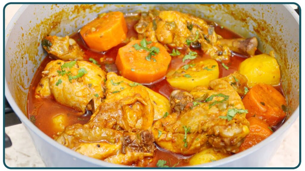 Frango guisado com batatas | Receita da vovó da roça