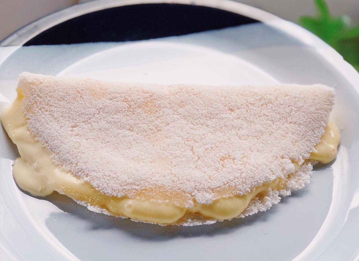 Tapioca de queijo mussarela muito deliciosa para o café da manhã ou tarde