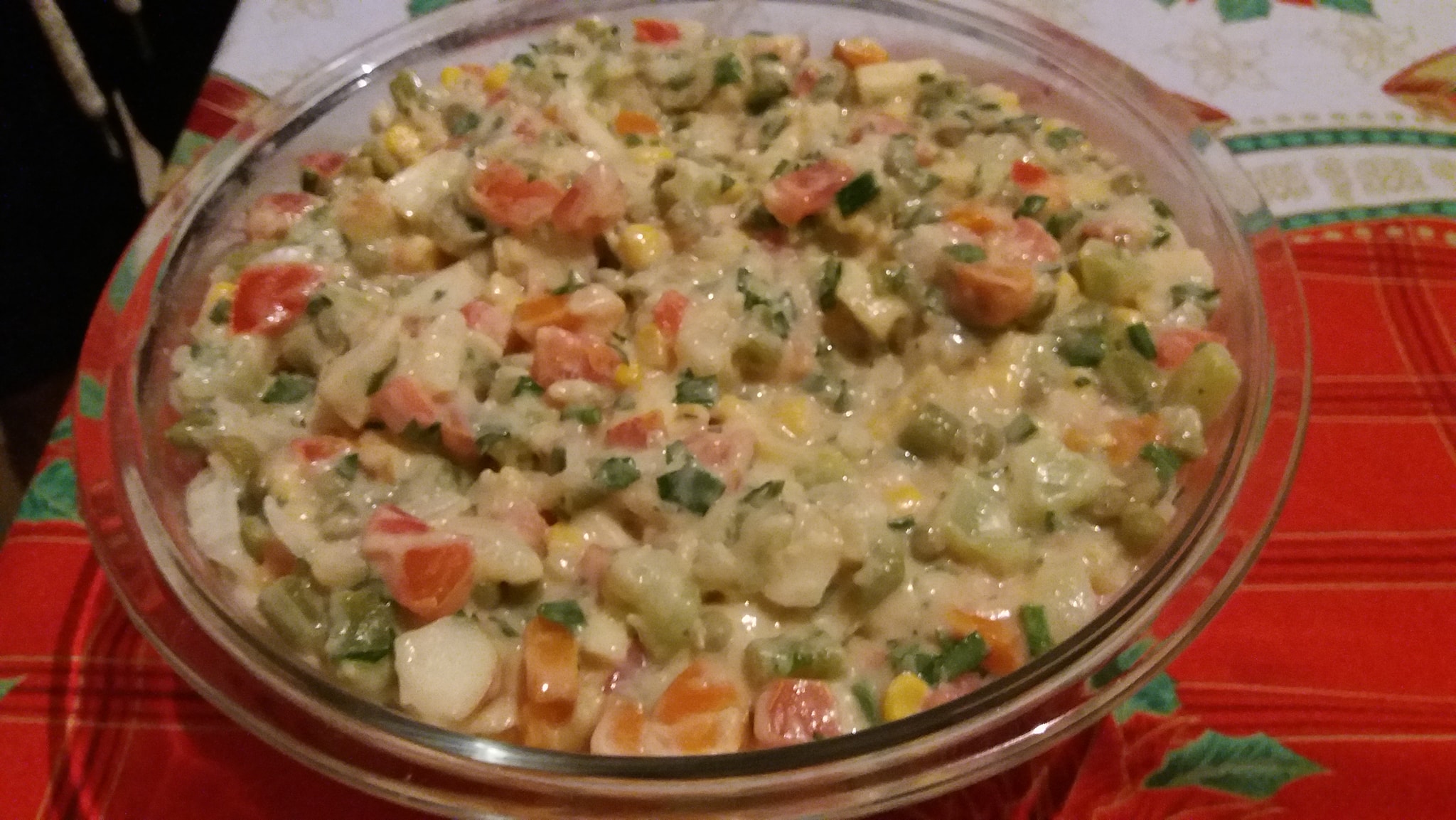 Salada de vegetais para acompanhar o almoço e jantar