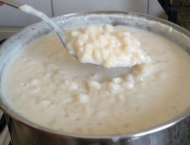 Receita de mingau de milho branco