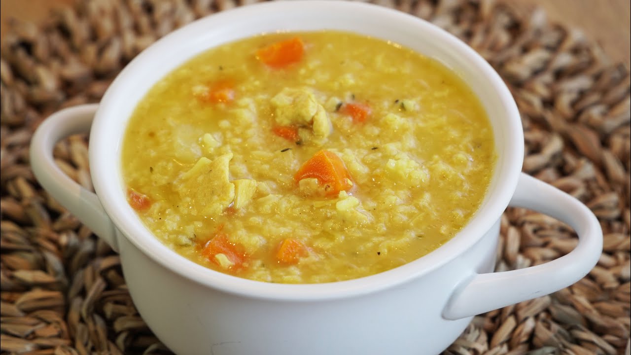 Canja de galinha com arroz que tem aquele gostinho que só vó sabe como deixa