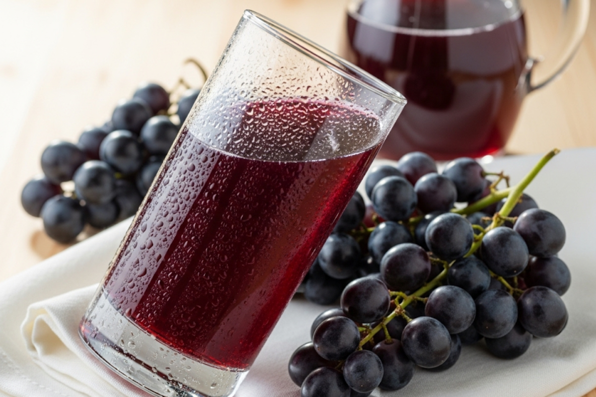 Receita de Como fazer suco de uva da fruta?