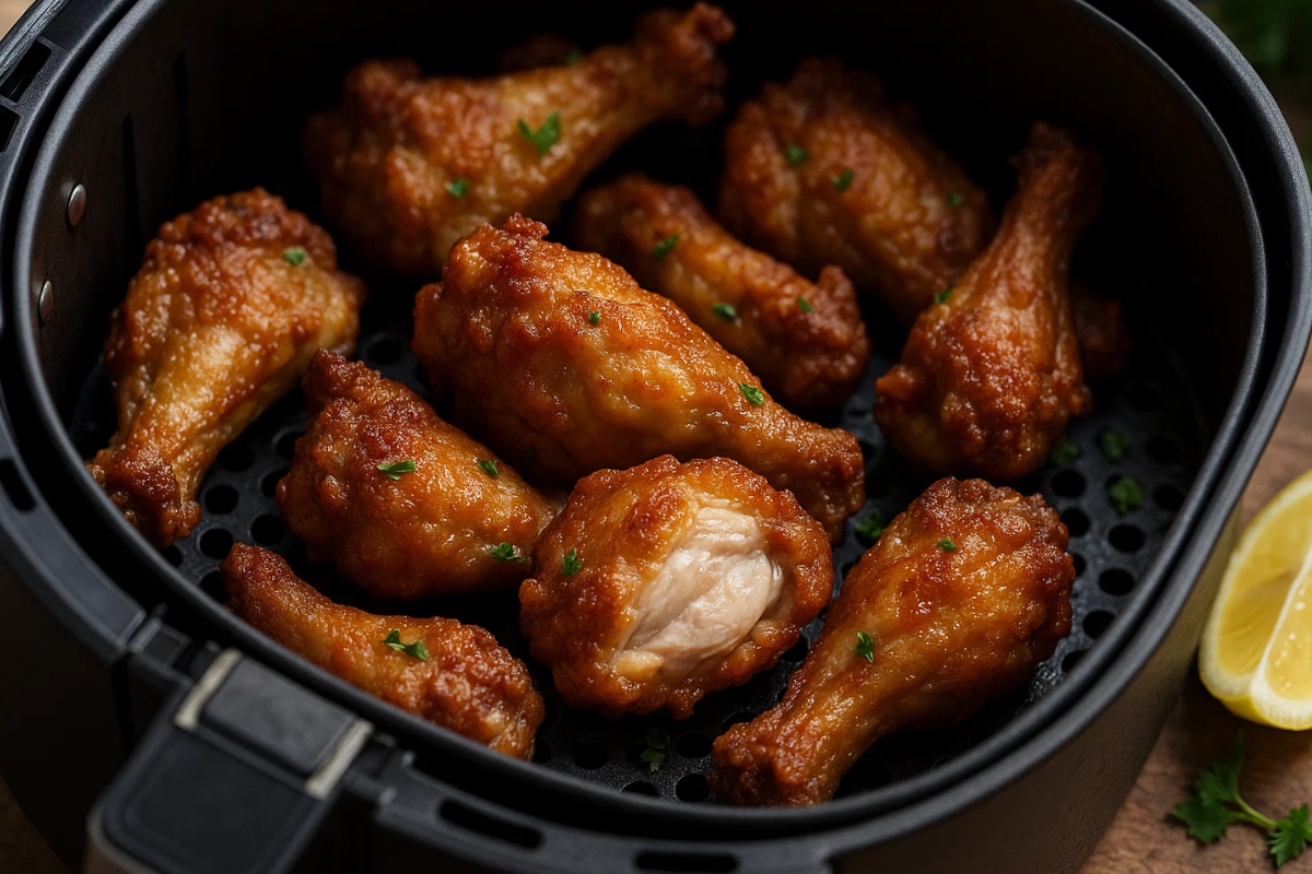 Receita de Frango a passarinho na airfryer: crocante por fora e ...